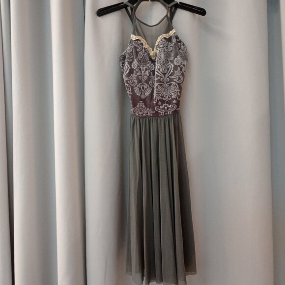 Weissman | Costumes | Weissman Dance Costume Gray With Leotard ...